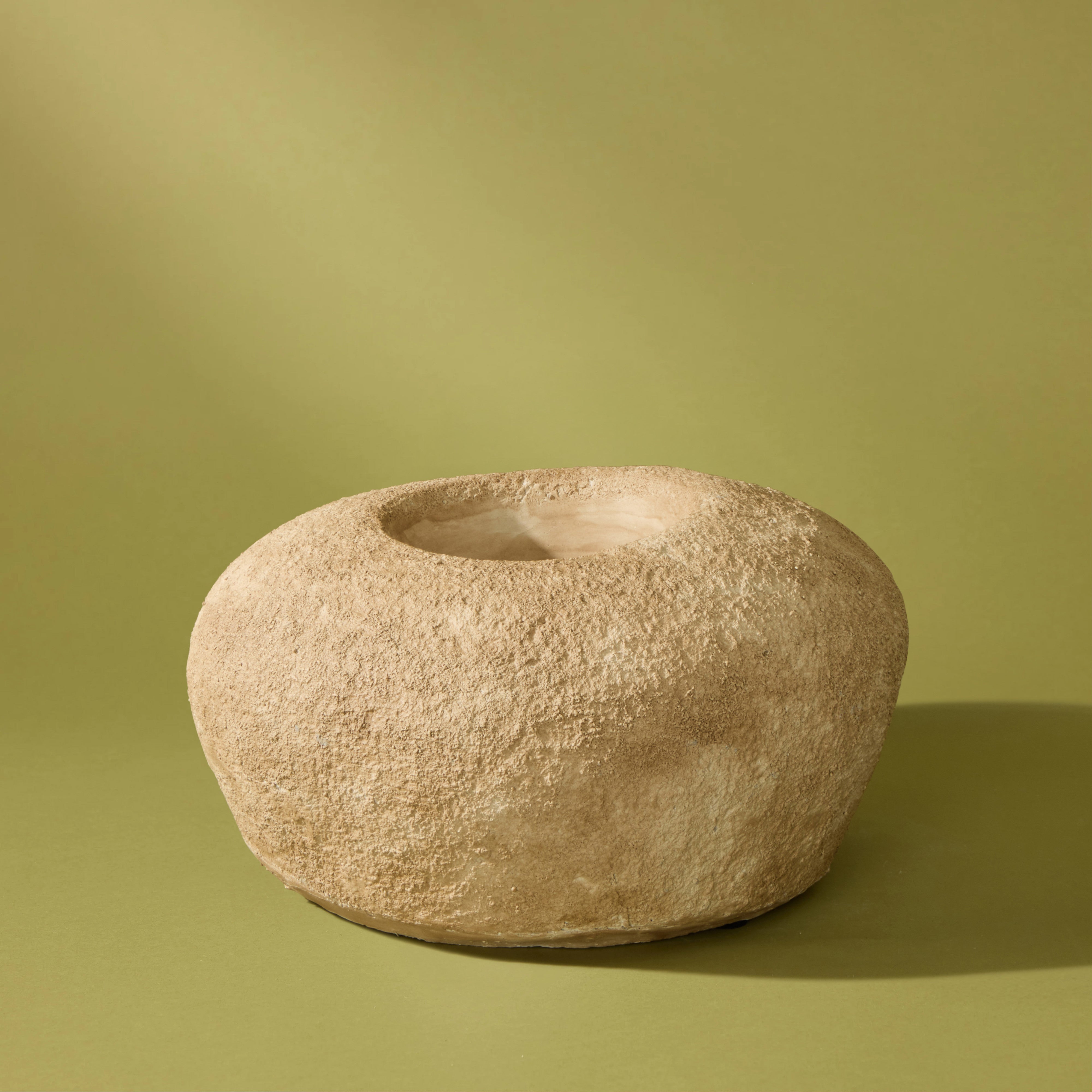 Artificial Pebble Pot | Natural - 27cm | Rogue – Rogue Home